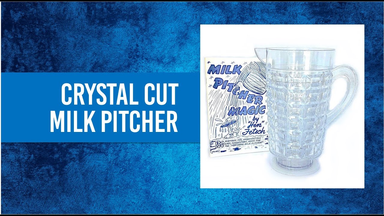 Crystal Cut Milk Pitcher Magic Trick Liquid Water - YouTube