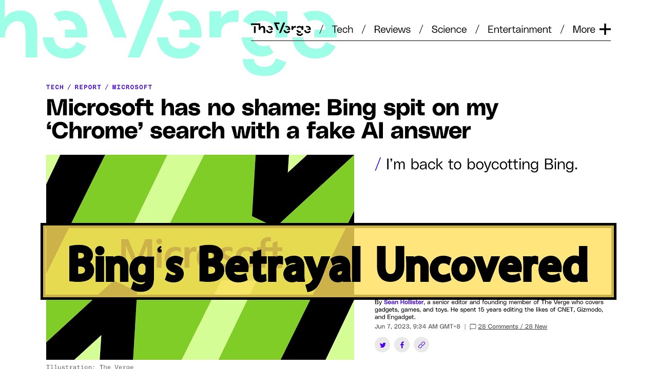 Microsoft's Bing displays fake AI response to push its own product ...