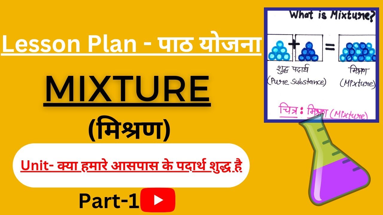 Lesson Plan - मिश्रण (Mixture)(PT-1) UNIT- क्या हमारे आसपास के पदार्थ ...