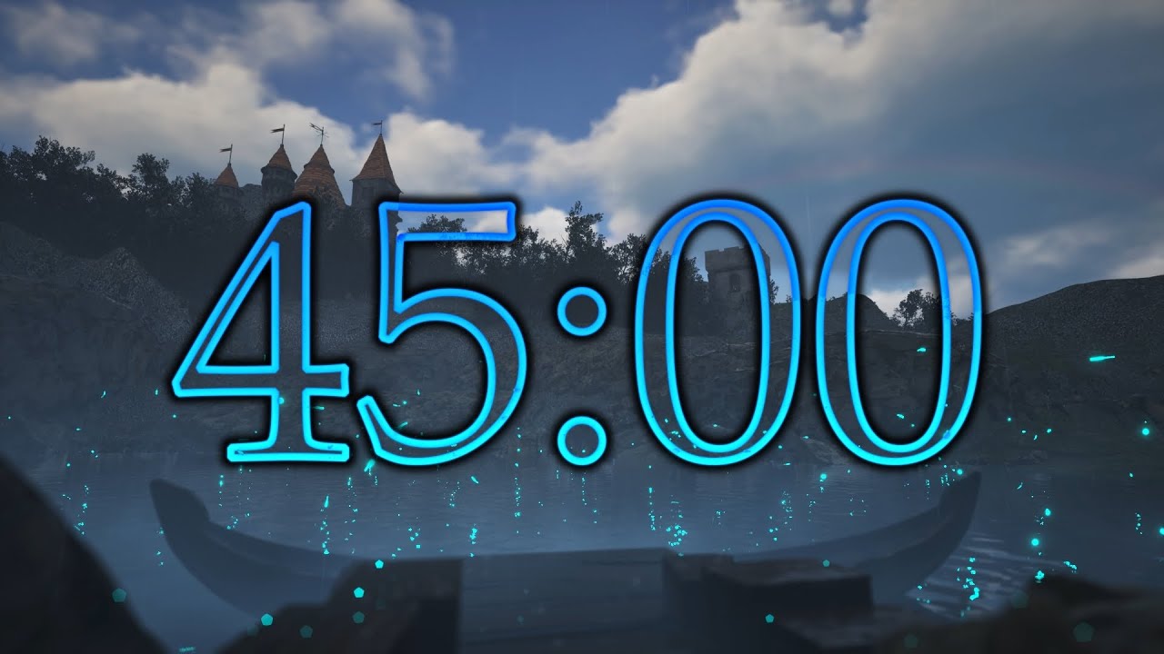 45 Minute Visual Timer - Firefly Lake - YouTube