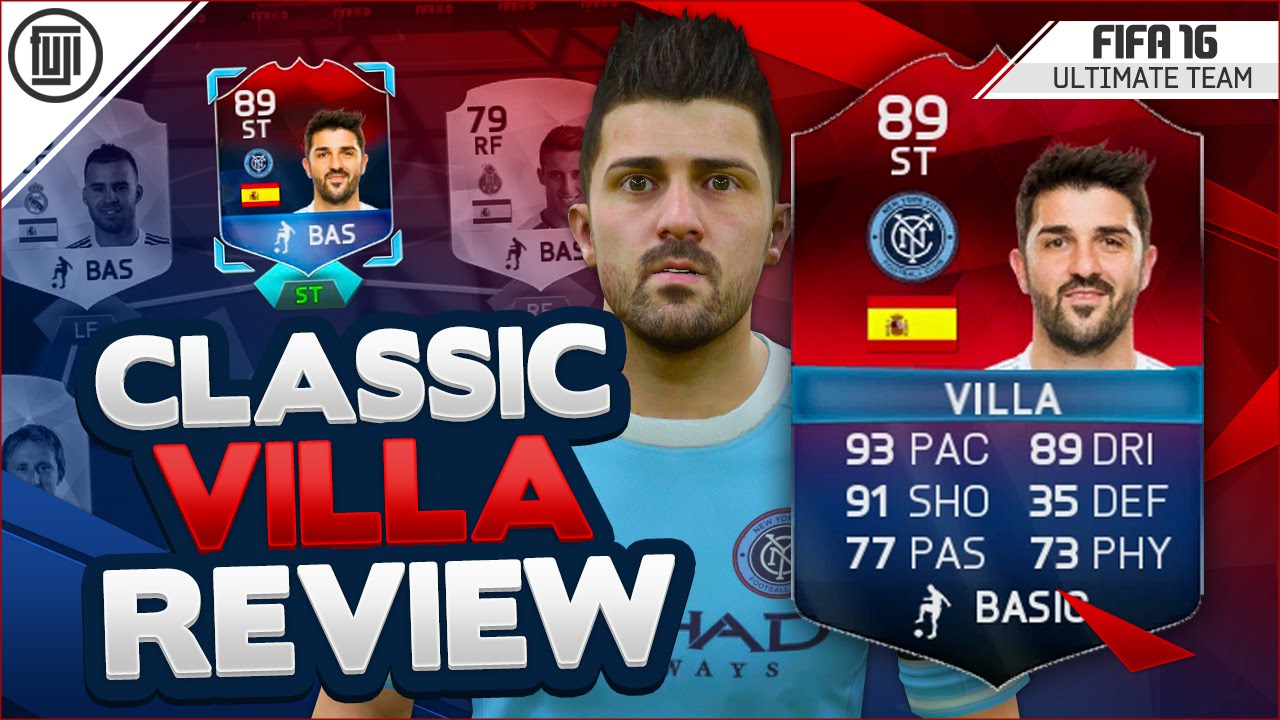 FIFA 16 CLASSIC HERO DAVID VILLA PLAYER REVIEW! (89) - FIFA 16 Ultimate ...