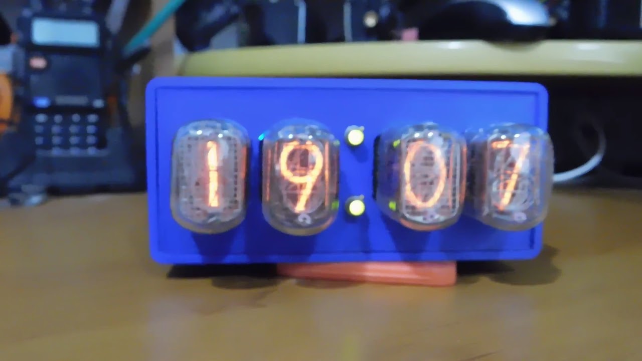 Nixie clock on ESP8266 DEMO - YouTube