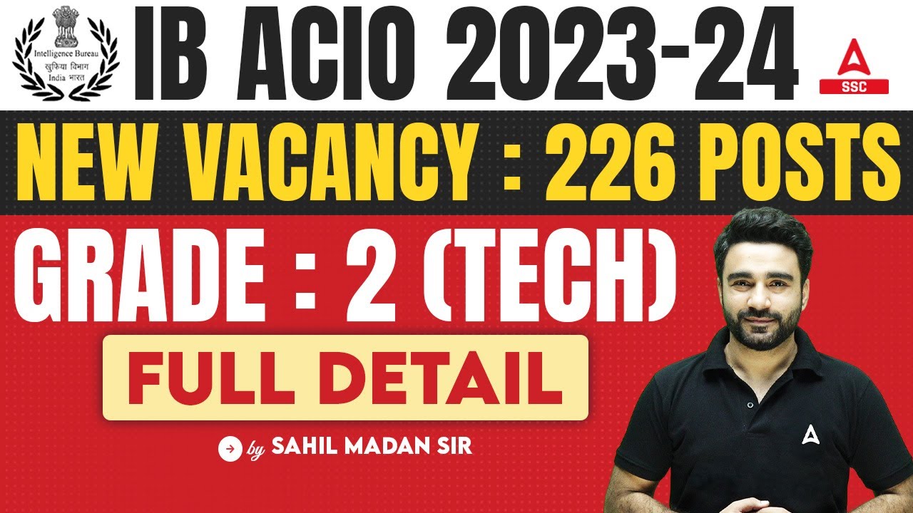 IB ACIO 2023 Notification | IB ACIO Syllabus, Exam Pattern, Salary ...