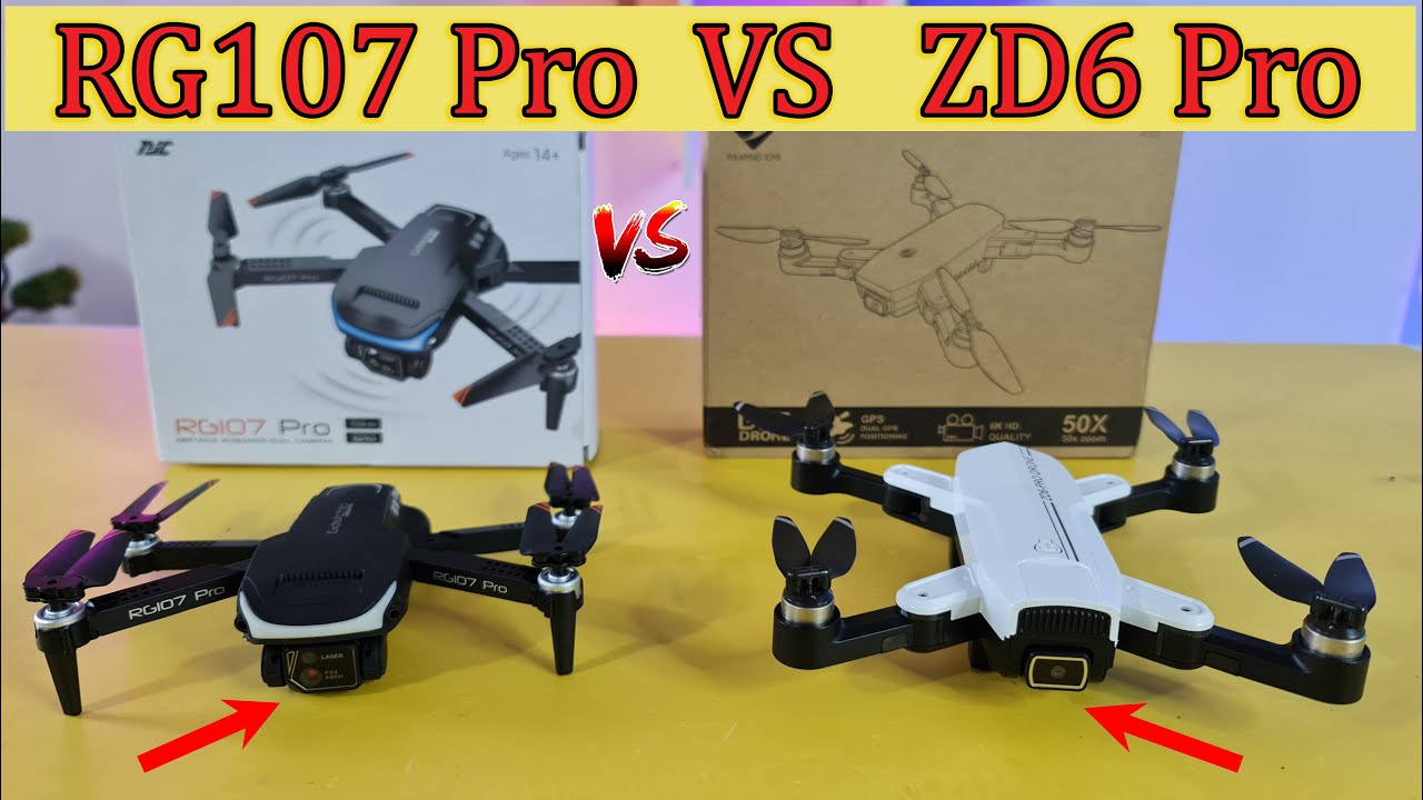 RG107 Pro VS ZD6 Pro Drone Camera FULL Video, Water prices - YouTube