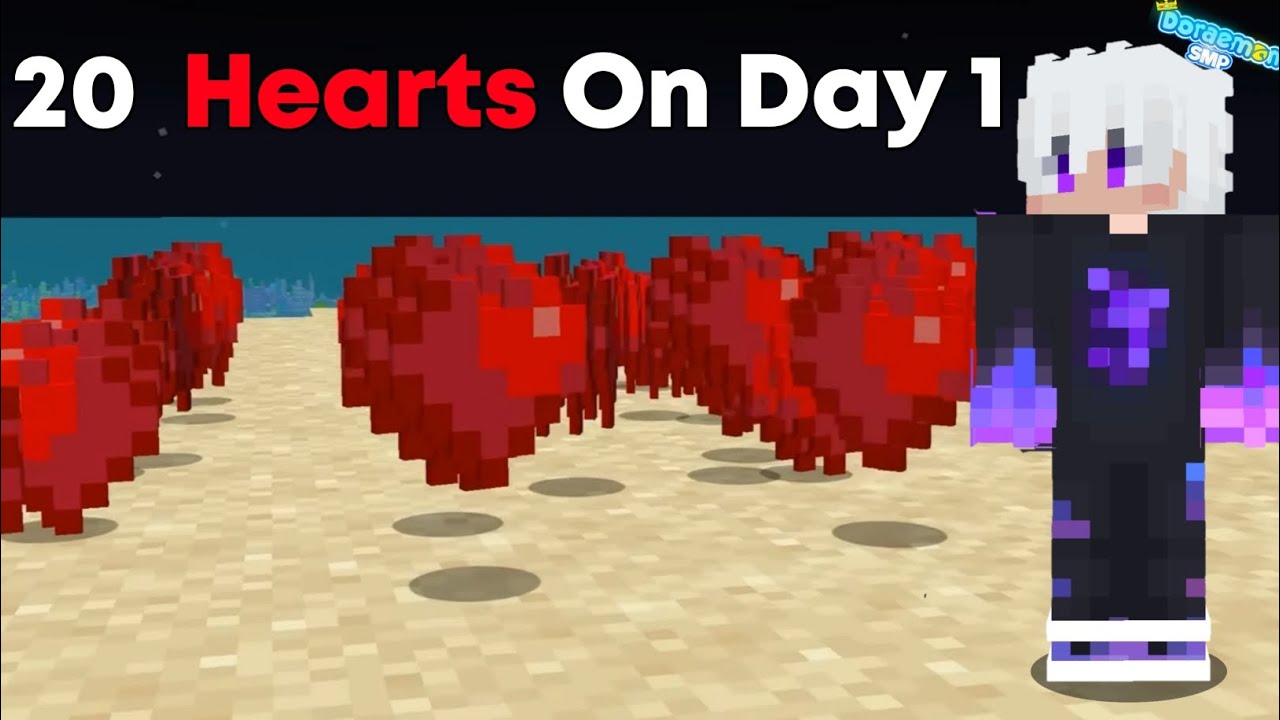 How I Collected 20 Hearts On Day 1 in This Minecraft Smp - YouTube