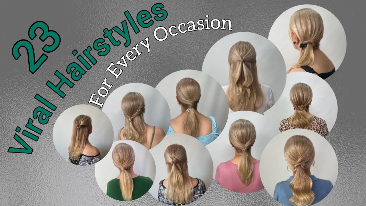 The Ultimate Collection: 23 Viral Hairstyles for Every Occasion 🌟 - YouTube