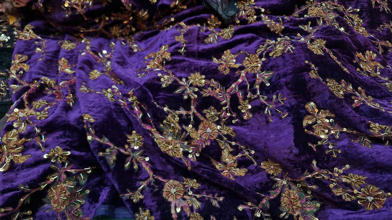 Palachi Velvet Hand Work Suits | Pure China Palachi Hand Embellished ...