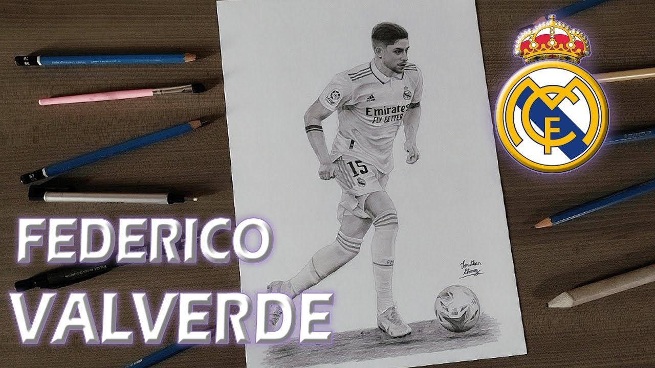 FEDERICO VALVERDE 🇺🇾 El HALCÓN 🦅 del REAL MADRID / Dibujo de FEDERICO ...