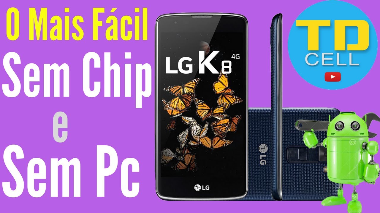 Como Remover Conta Google K8 Lg K350 O Mais Atualizado #TdCell - YouTube