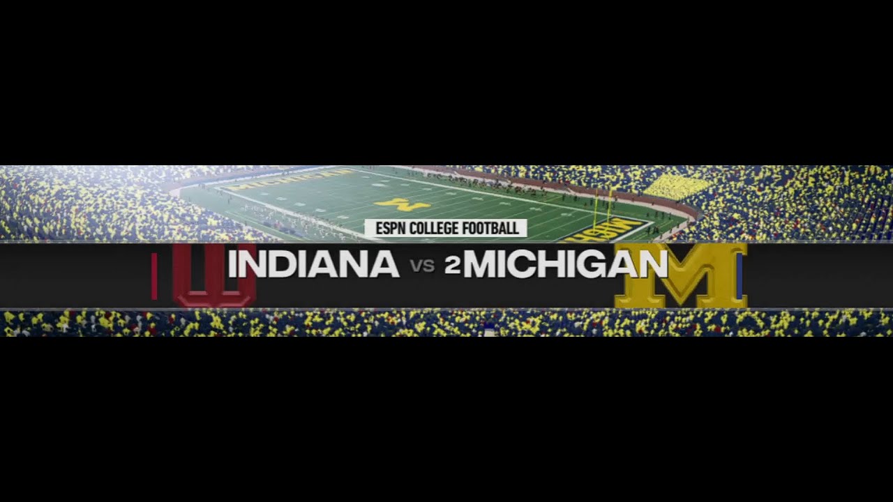 NCAA 24 Week 7: Indiana vs (2) Michigan Wolverines - YouTube
