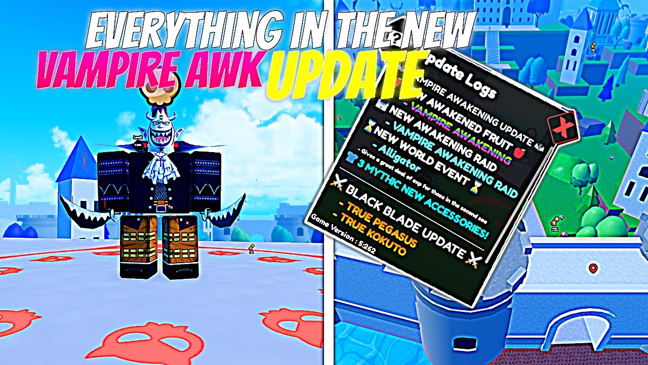 EVERYTHING IN THE NEW VAMPIRE AWK UPDATE ( One Fruit Simulator) - YouTube