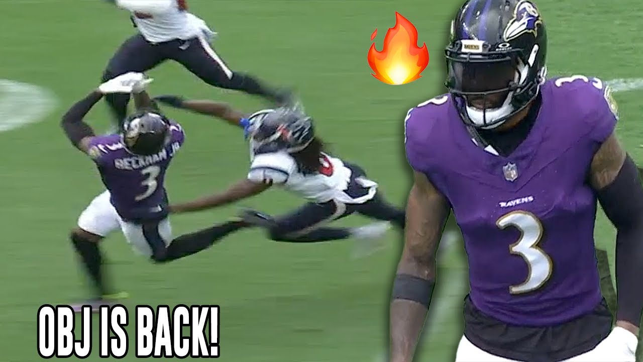 OBJ FULL [Ravens] Debut vs Texans 👀⚡️ INSTANT IMPACT - YouTube