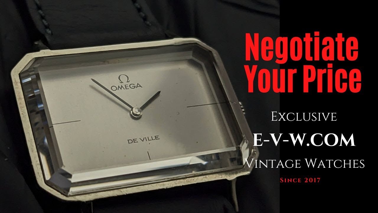 Omega DeVille Very Unique Faceted Glass / Cal.652 / Vintage 1972 # ...