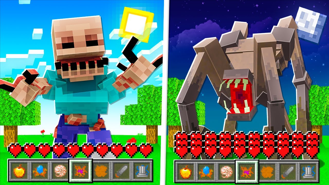 Morphing into EVERY PARASITE in Minecraft! *INSANE* - YouTube