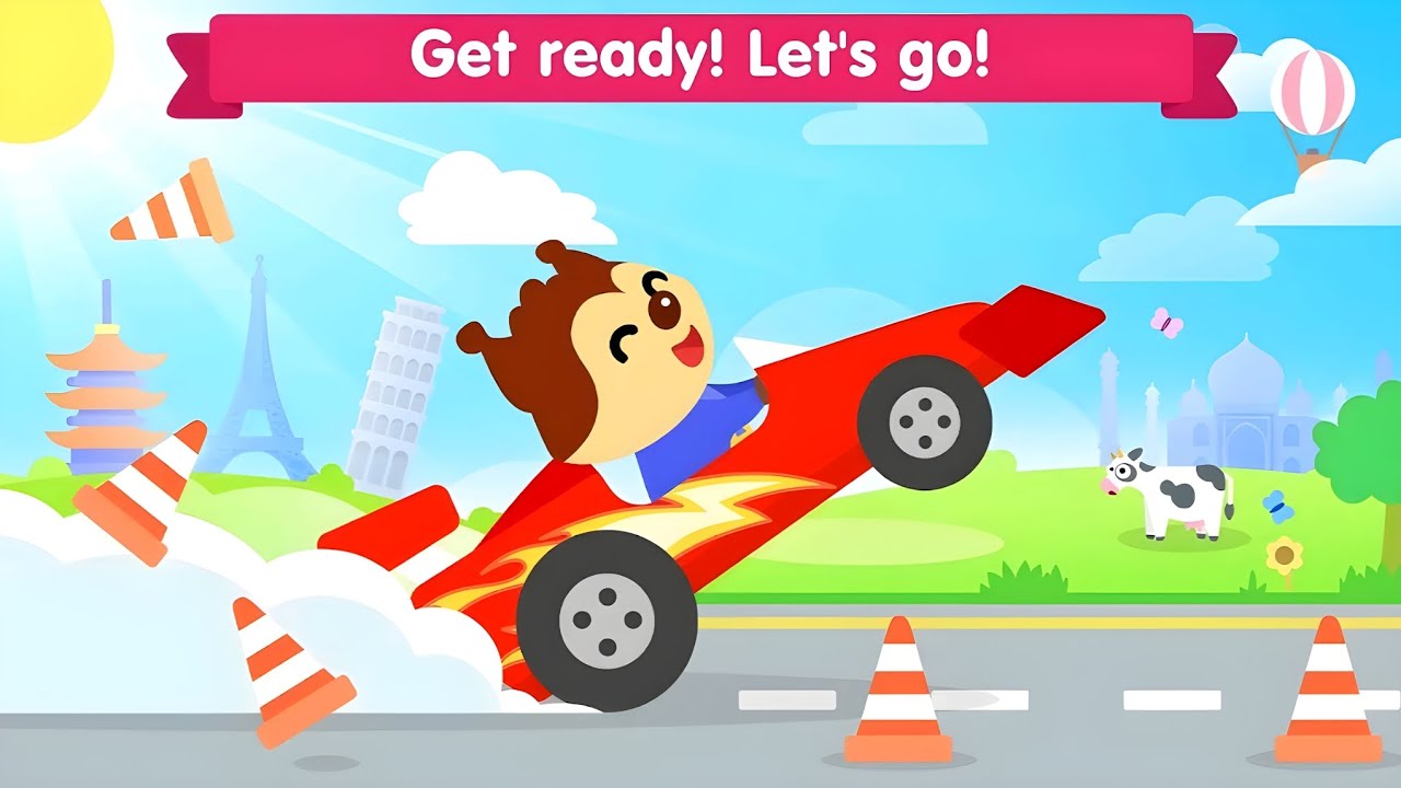 Get Ready For Race || Car Racing Game || Kids Cartoon Game || Cartoon ...
