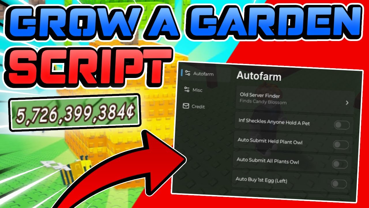 Grow a Garden Script Gui / Hack (INFINITE CASH, DUPE, AUTOFARM, AND ...
