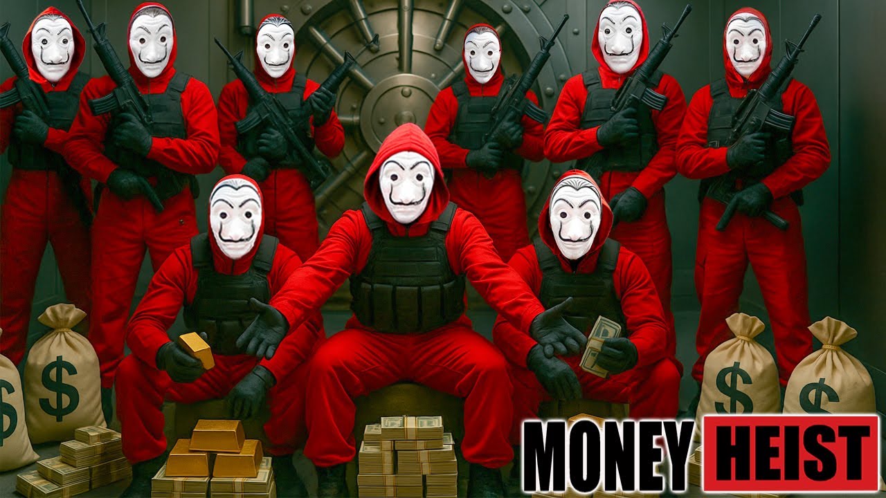 PARKOUR VS MONEY HEIST! | BAD GUYS: No ESCAPE,Police chase turns ...