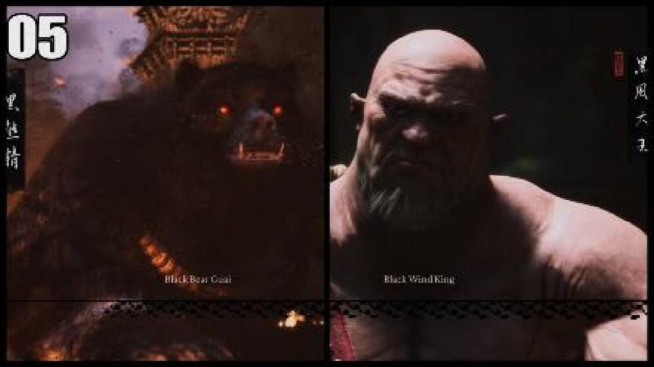 BLACK MYTH WUKONG (BLACK BEAR GUAI AND BLACK WIND KING) THE GREAT SAGES ...