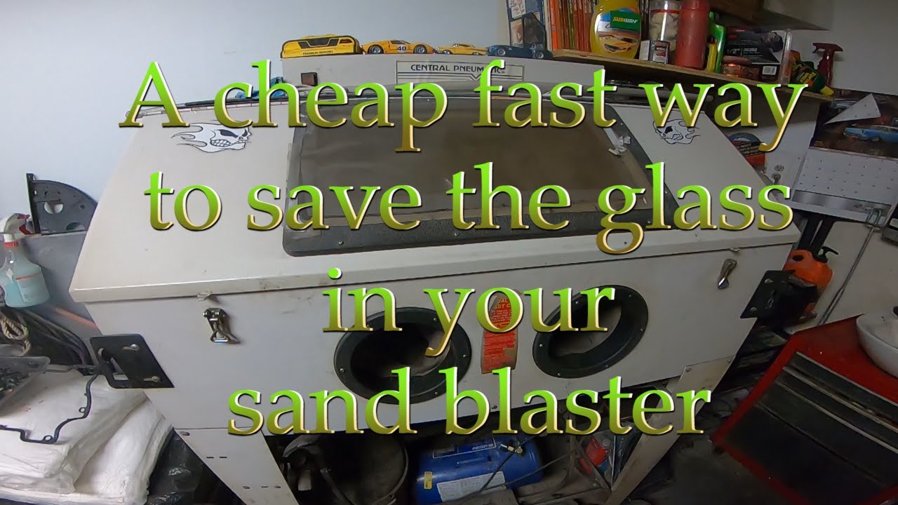 Sand blaster glass protection - YouTube