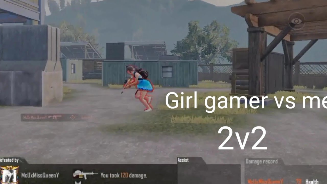 Girl Gamer Vs Me And My Friend 2v2#shortvideo #shorts - YouTube