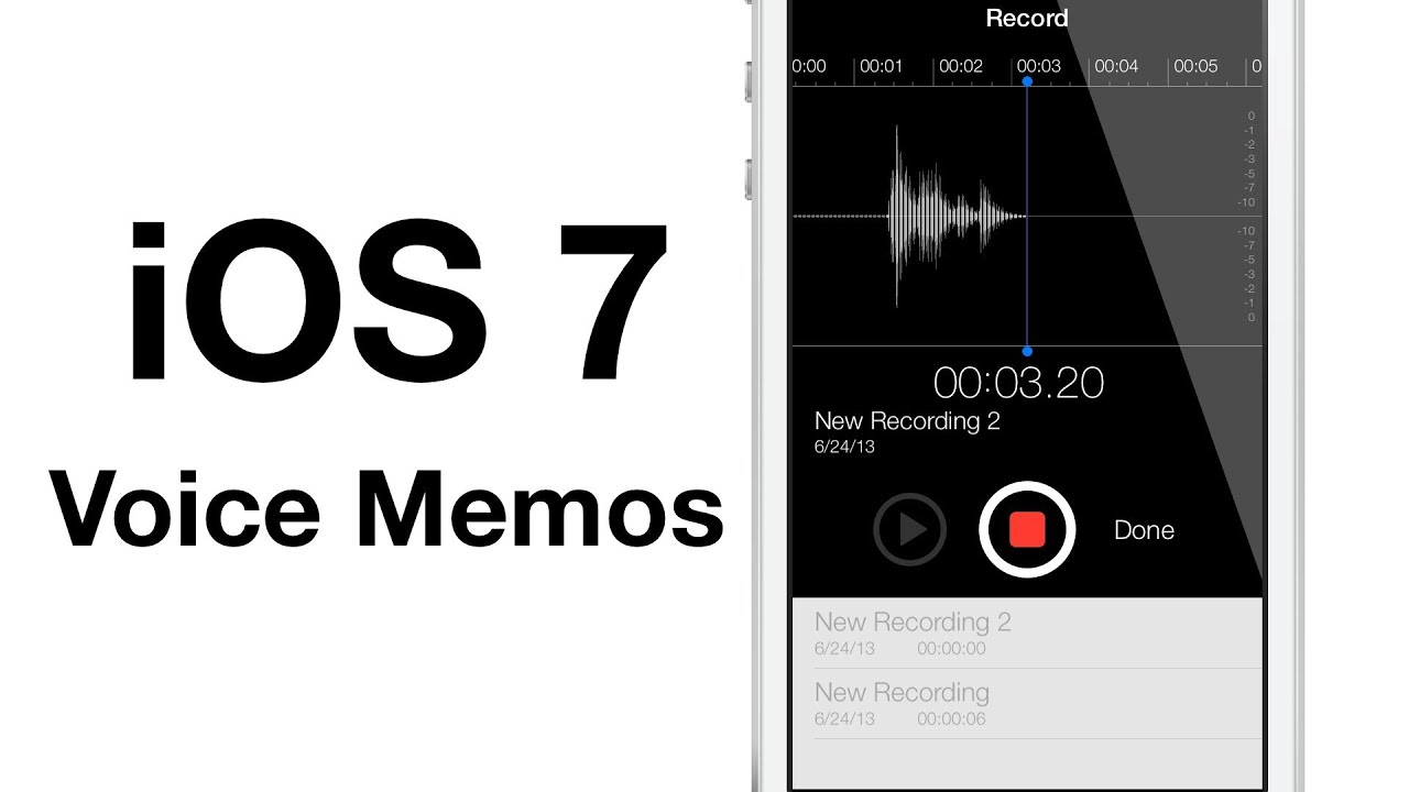 iOS 7 beta 2: Voice Memos - YouTube