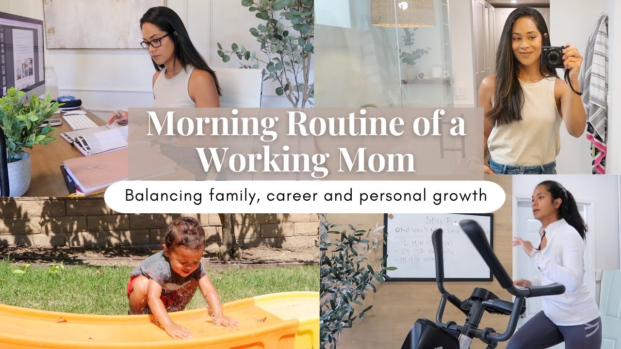 Working Mom Morning Routine 2023 // SAHM Balancing family, career and ...