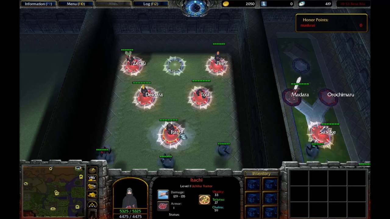 Warcraft 3:"Naruto World Ultimate 1.0 s3 b8.1a" introduction - YouTube