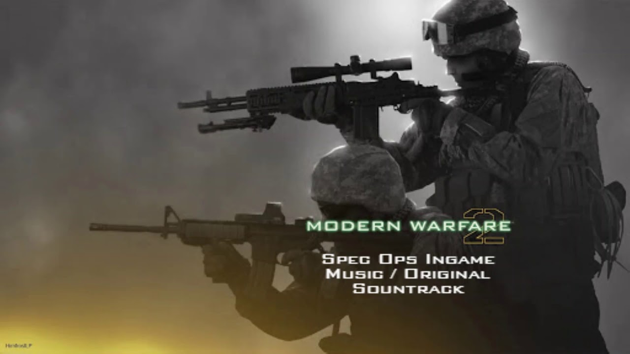COD MW2 Spec Ops Menu - YouTube