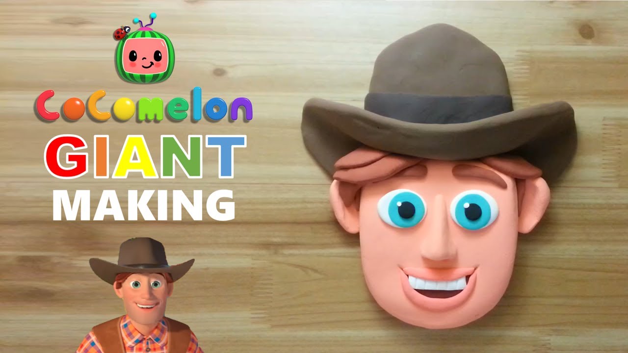 GIANT halloween cocomelon daddy clay cracking making 거대 코코멜론 아빠 할로윈 ...