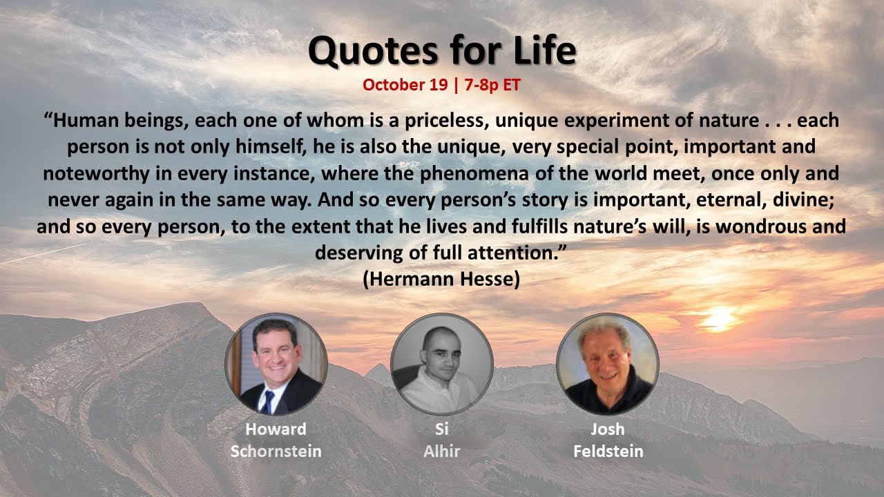 Quotes for Life #3 Howard Schornstein, Josh Feldstein, and Si Alhir ...