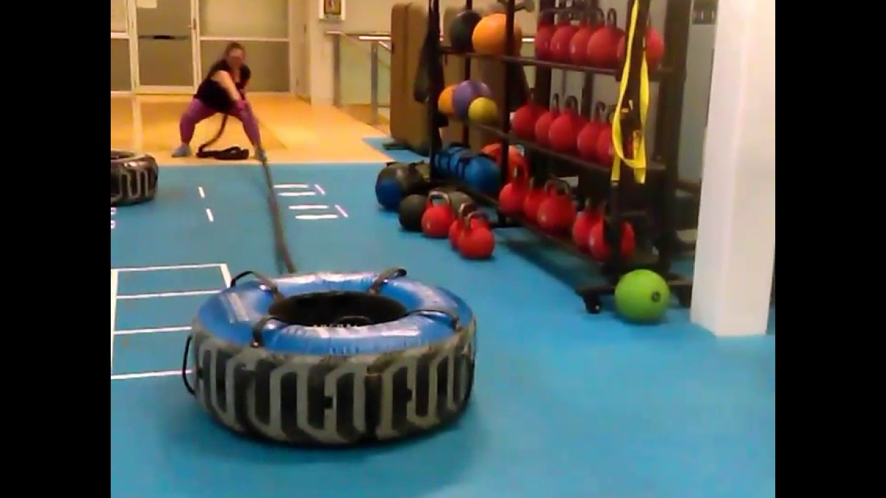 ROPE PULLING TIRE - YouTube