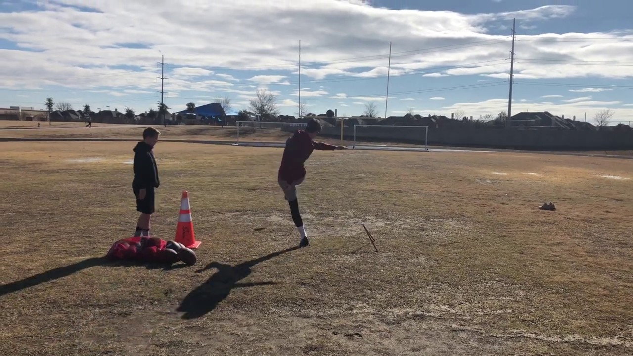 45 yards strong hit - YouTube