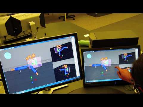 Multi-touch character animation editor with secondary effects - YouTube