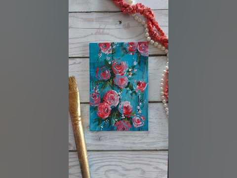 рисуем картину пакетом 🌺😉👌 - YouTube