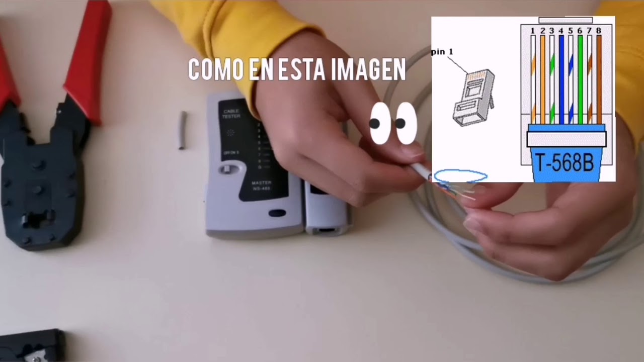 Como crear un cable par trenzado cruzado - YouTube