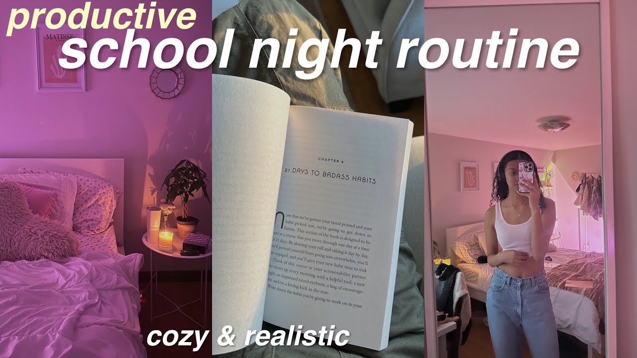 productive school night routine! - YouTube