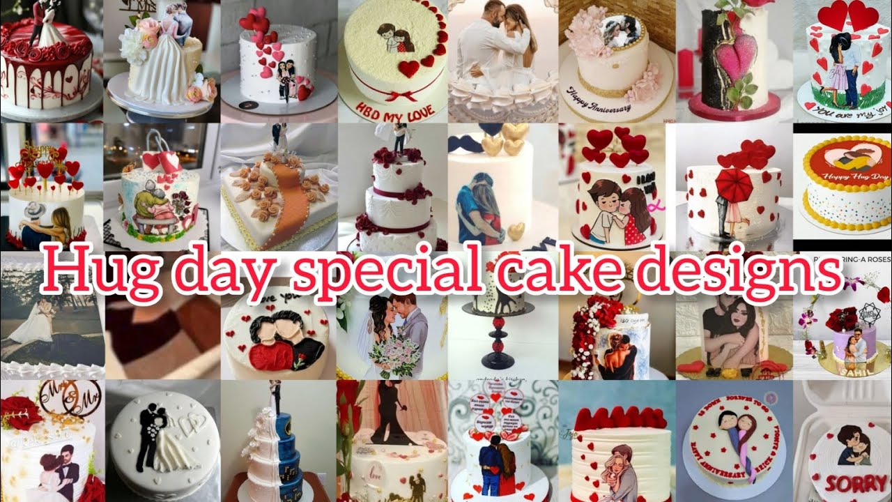 Valentine day special hug day cake designs/ wedding cake ki designs ...