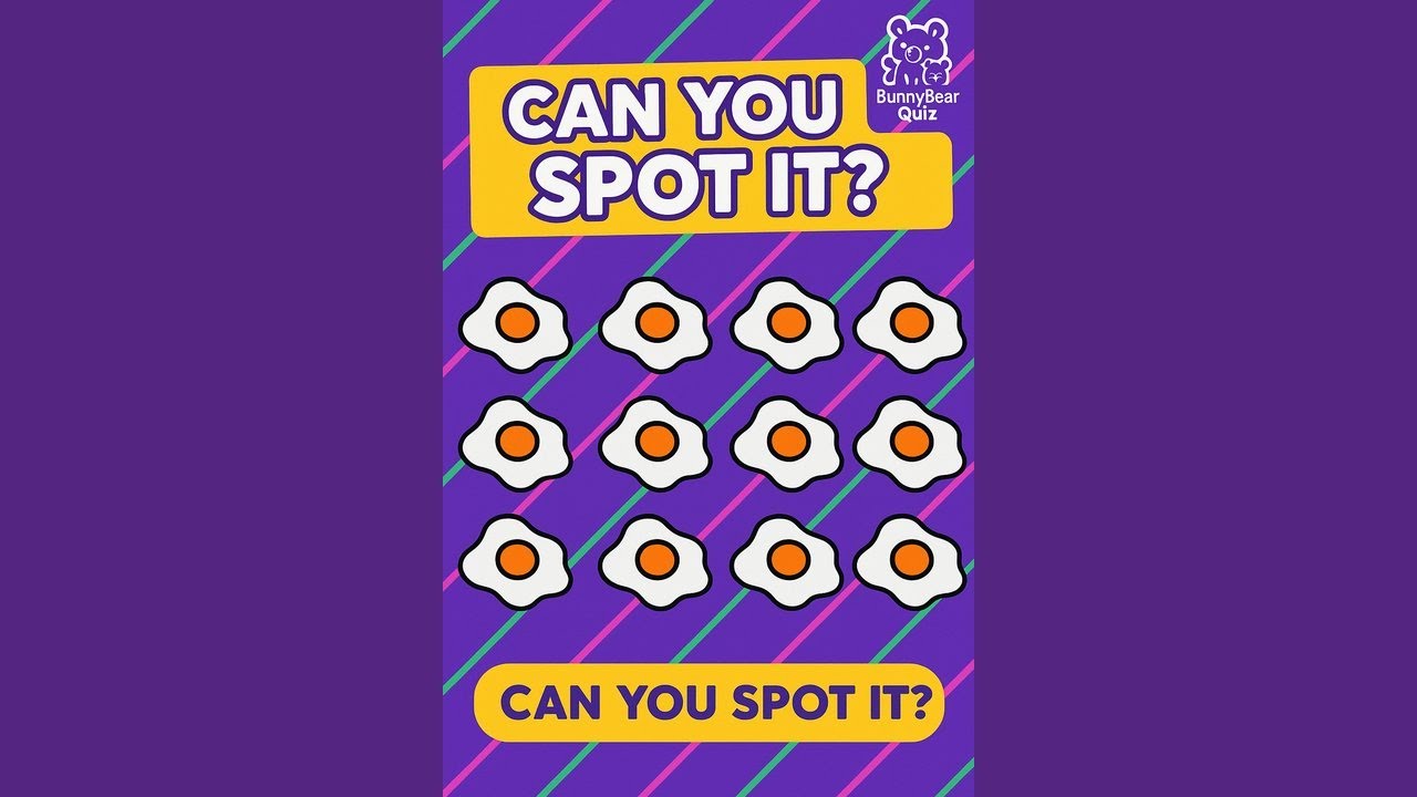 Odd One Out Challenge #2 | Spot the Difference Game for Kids & Families ...