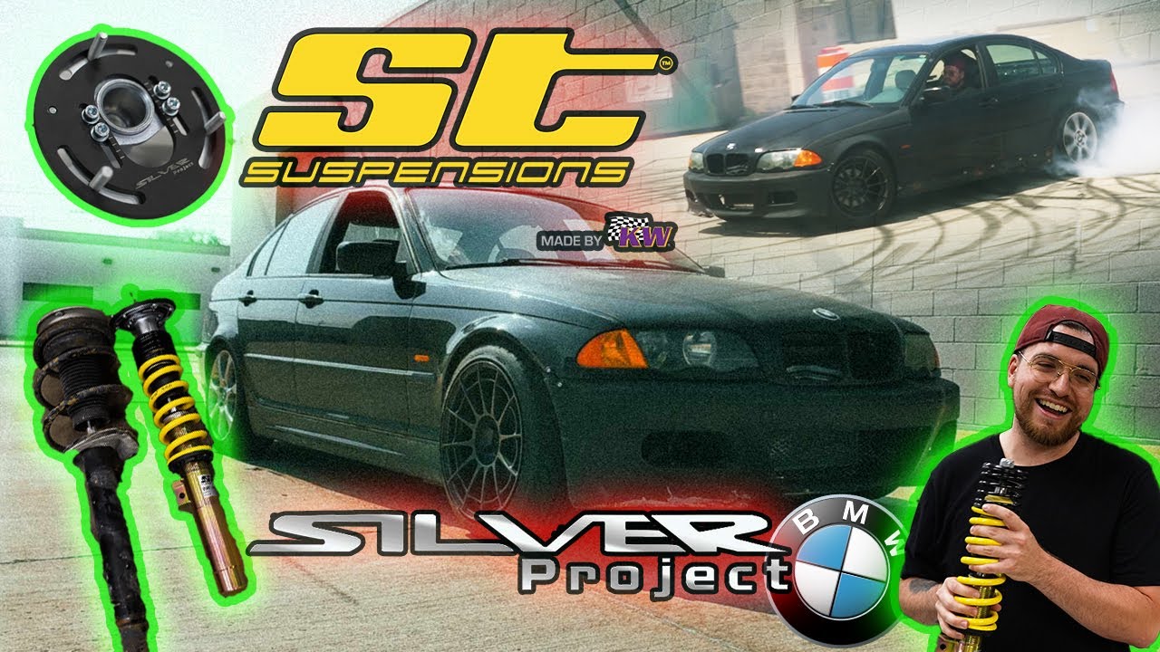 HOW TO INSTALL ST COILOVERS ON AN E46! BUDGET DRIFT BUILD PT. 1 - YouTube