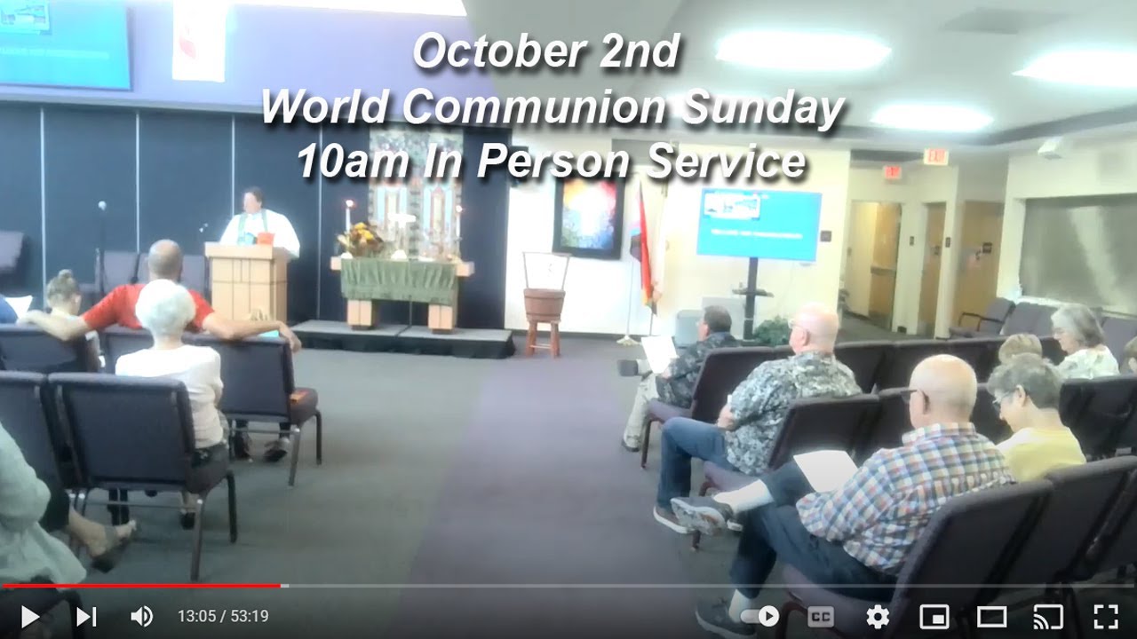 North Coast United Methodist Church In-Person World Communion Sunday ...