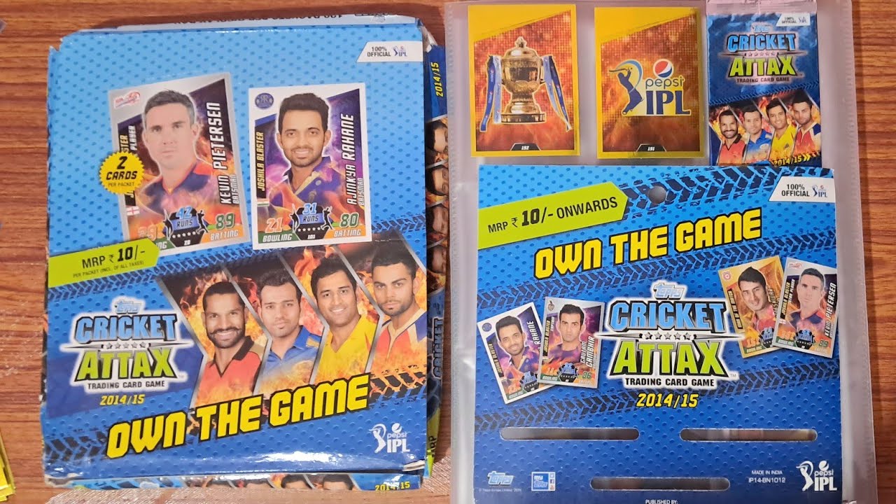 CRICKET ATTAX 2014/15 🔥 FULL BOOSTER BOX Unboxing! 😍 | Topps Cricket ...