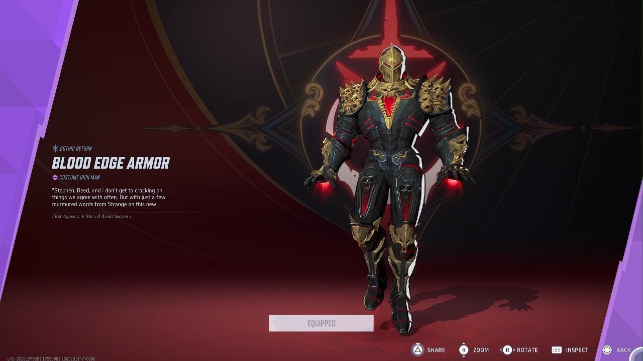 Marvel Rivals Iron Man Blood Edge Armor Skin Acquired - YouTube