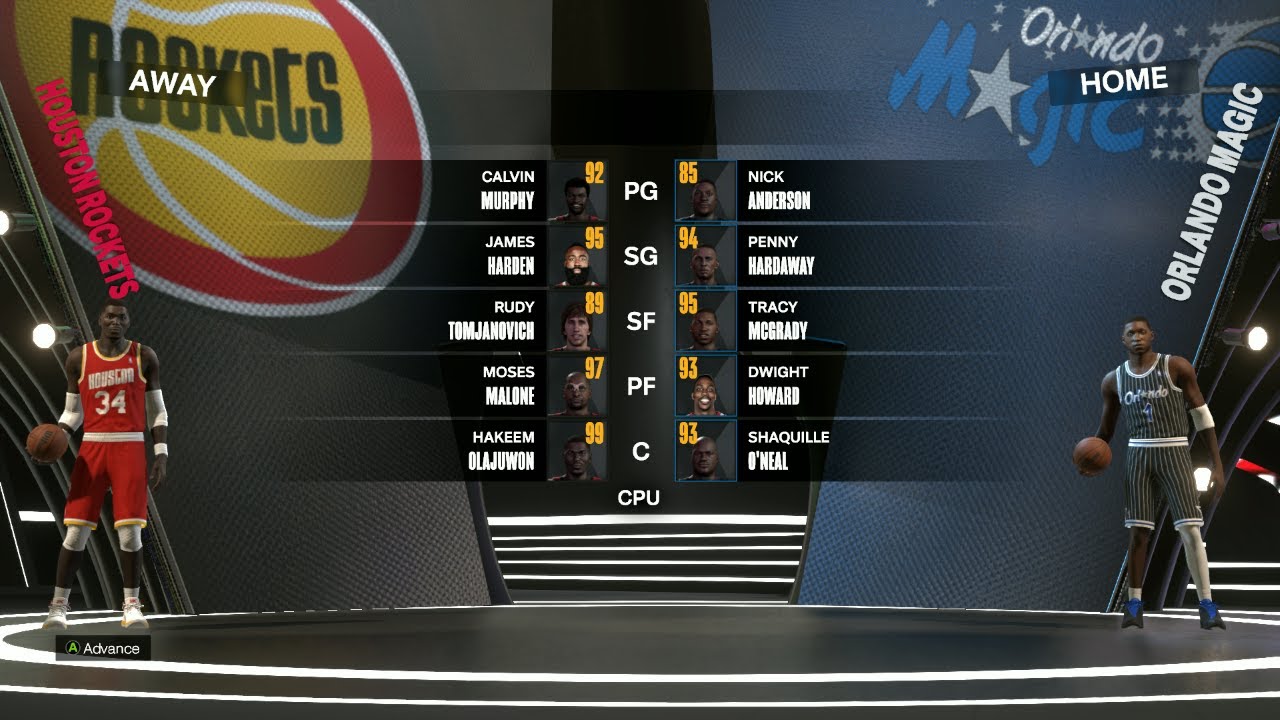 NBA 2K24 - Houston Rockets @ Orlando Magic - All-Time Teams 2023-24 ...