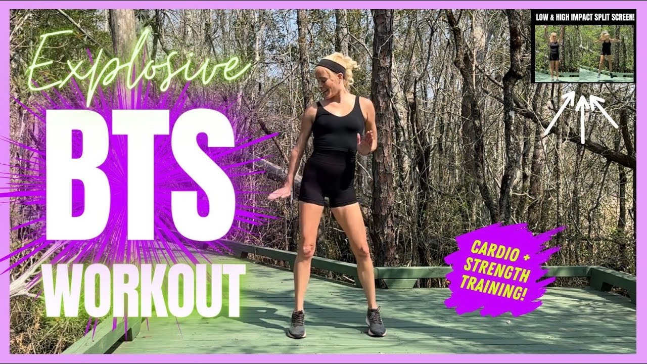 EXPLOSIVE BTS COMBO WORKOUT 🔥 CARDIO & STRENGTH TRAINING 🔥 BURN OVER ...