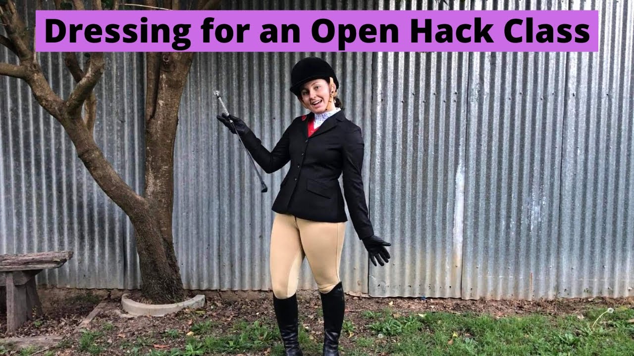 Dressing for Open Hack Classes for Australian Horse Shows - YouTube
