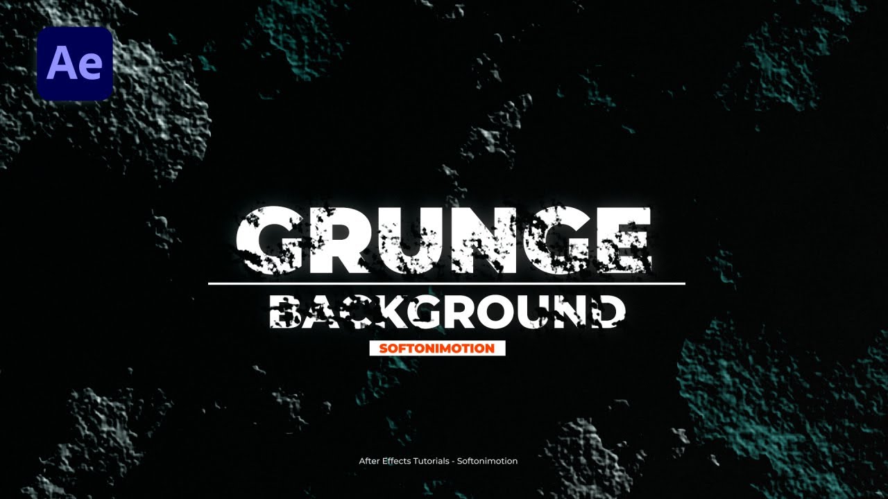 How to Create a GRUNGE BACKGROUND in After Effects Tutorial - YouTube