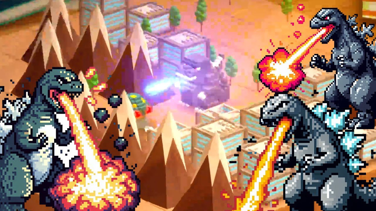 Godzilla Voxel Wars New Godzilla Strategy Game Toho monsters ゴジバト×ゴジボク ...