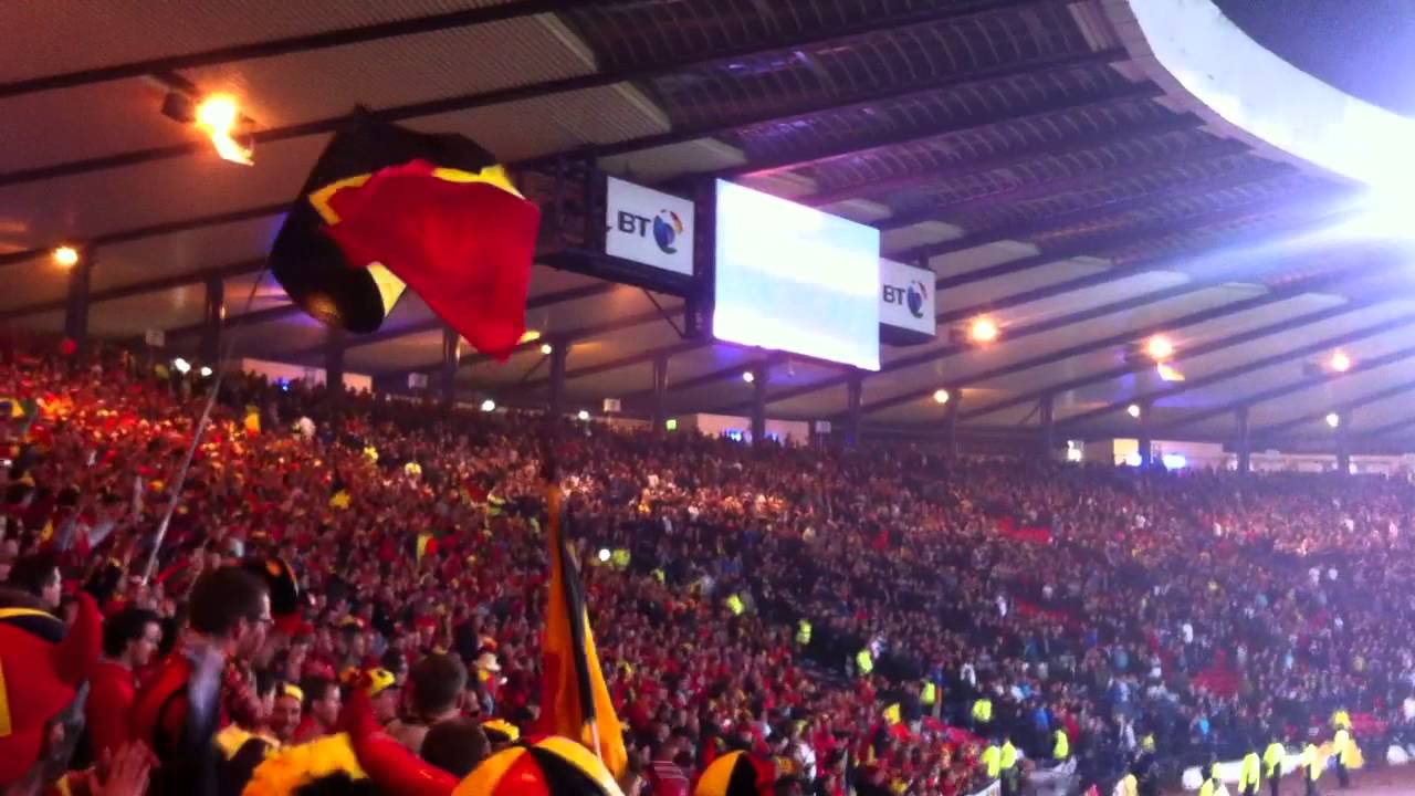 19 Red Devils fans @ Hampden (Scotland Belgium 6 09 13) 1 - YouTube