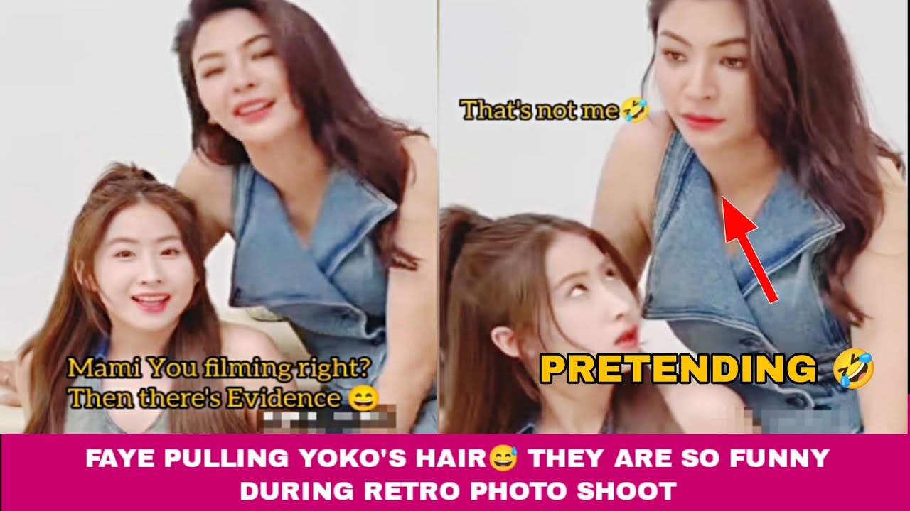 FAYE AND YOKO SO FUNNY DURING RETRO PHOTO SHOOT #fayeyoko # ...