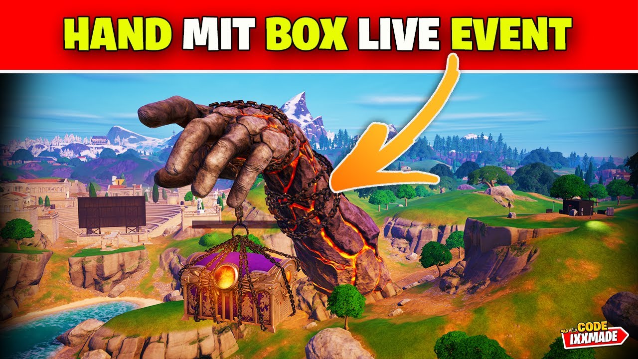 Fortnite Hand mit mysteriöse Box LIVE Event Kapitel 5 Season 1 - YouTube